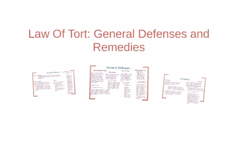 Law Of Tort: General Defenses and Remedies by on Prezi