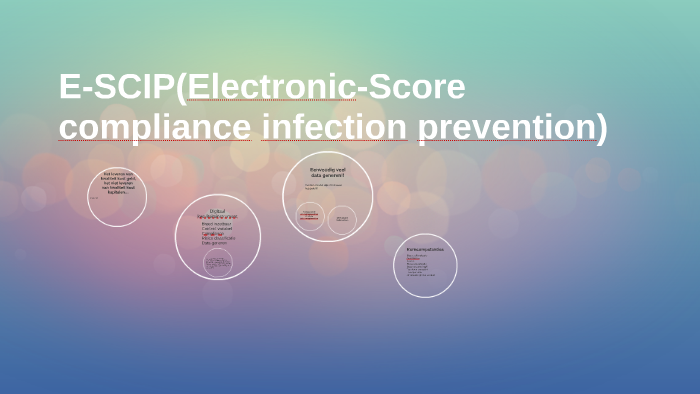 E-SCIP(Electronic-score compliance infection prevention) by on Prezi