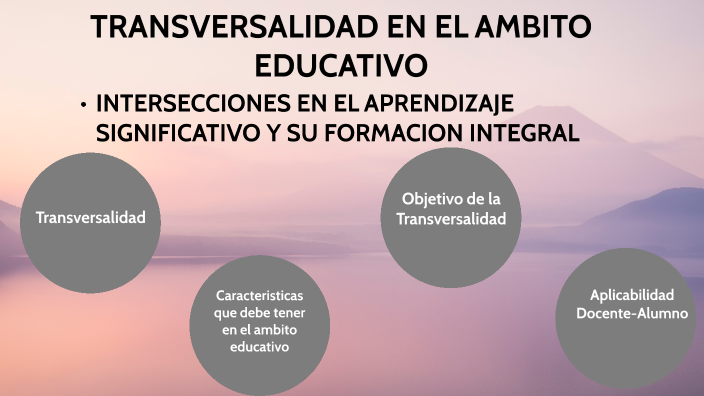 TRANSVERSALIDAD EN EL AMBITO EDUCATIVO by Leonora Juarez on Prezi