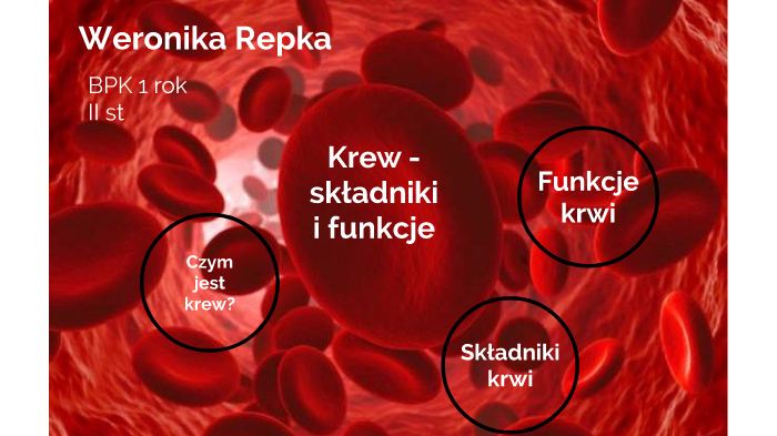 Krew - składniki i funkcje by wera repka on Prezi