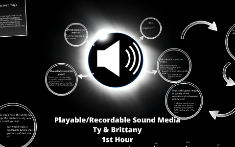 Playable/Recordable Sound Media by Ty Humbird
