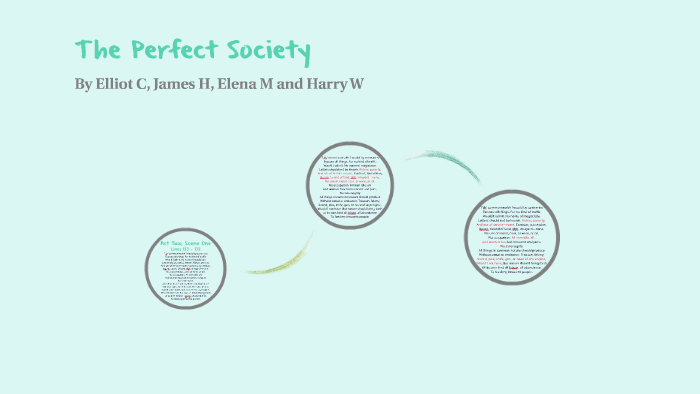 The Perfect Society by E Manch