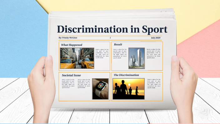 Discrimination in Sport by T McGinn on Prezi