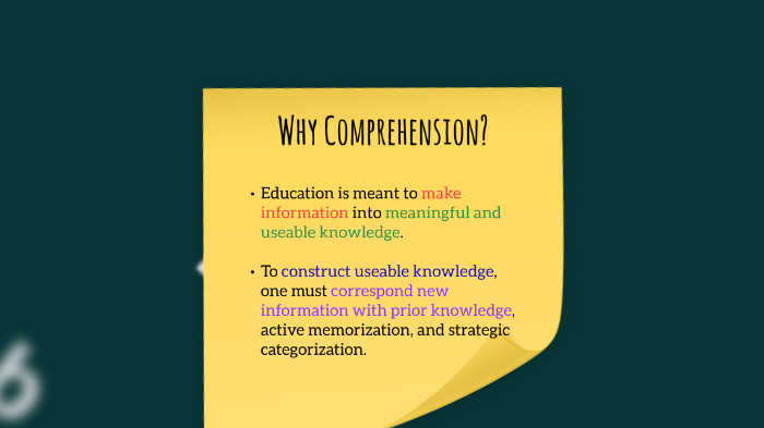 Comprehension UDL Checkpoints by Devon Howell on Prezi