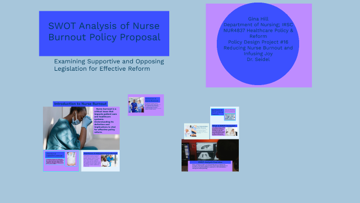 SWOT Analysis of Nurse Burnout Policy Proposal by Gina Hill on Prezi