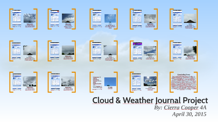 Cloud & Weather Journal Project by Cierra Cooper on Prezi
