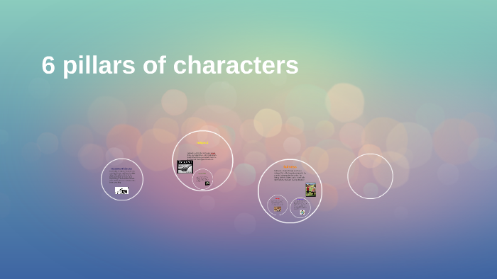 6 pillars of characters by haley bullock on Prezi