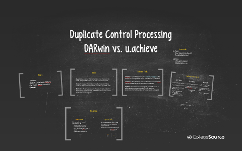 Duplicate Control Processing by on Prezi
