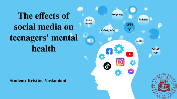 Effects of social media on teenagers' mental health by kristina v on Prezi