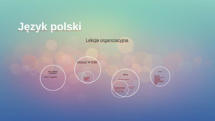 Lekcja organizacyjna. by Jolanta Maria on Prezi