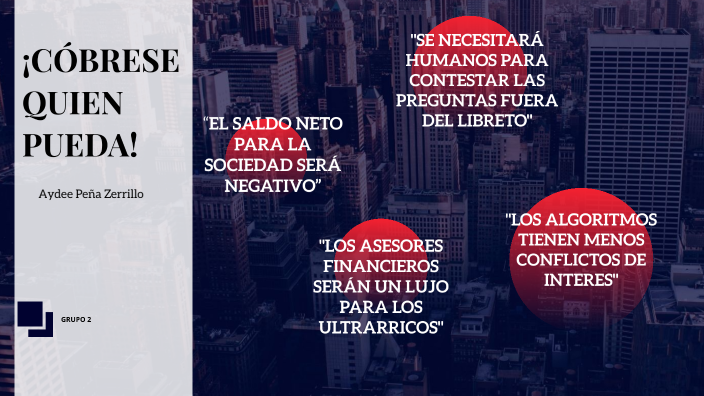 ¡CÓBRESE QUIEN PUEDA! by AYDEE PEÑA on Prezi