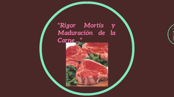Rigor Mortiz y Maduracion de la Carne by monserrat aguilar on Prezi