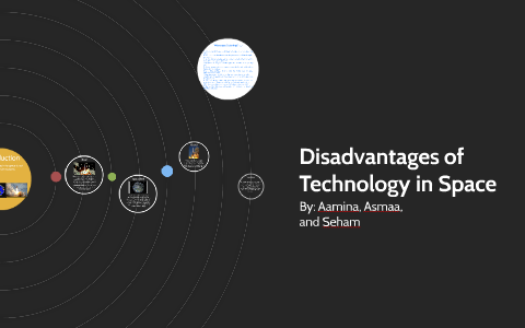 Disadvantages of Technology in Space (Space Exploration) by Aamina ...
