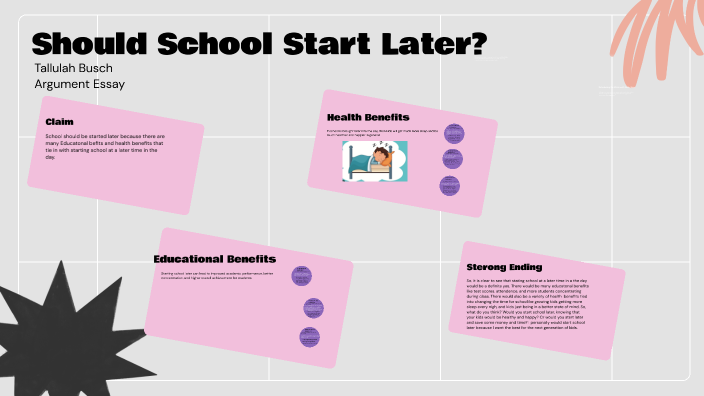 Should School Start Later? by Tallulah Busch on Prezi