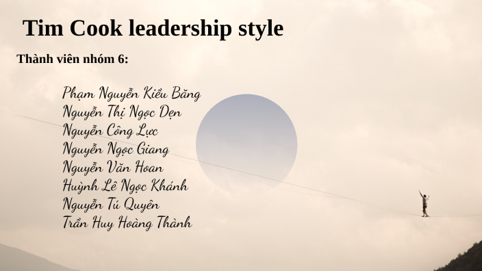 Tim Cook Leadership style by Ngọc Giang on Prezi