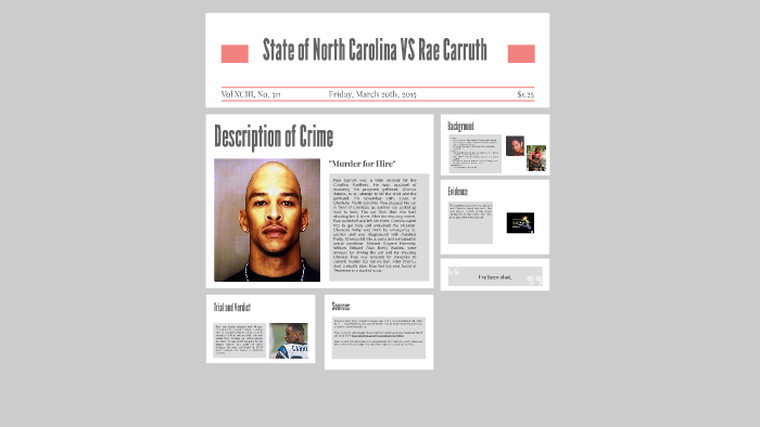 State of North Carolina VS Rae Carruth by Rikki Carr on Prezi