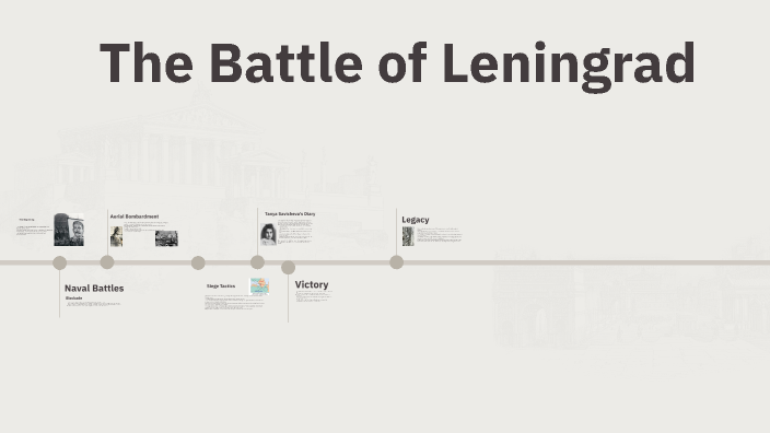 The Battle of Leningrad by Ben Cioladis on Prezi