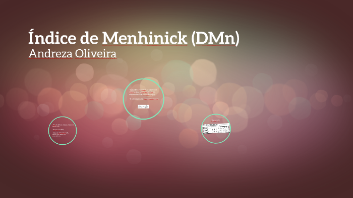 Índice de Menhinick (DMn) by Andreza Pereira de Oliveira on Prezi