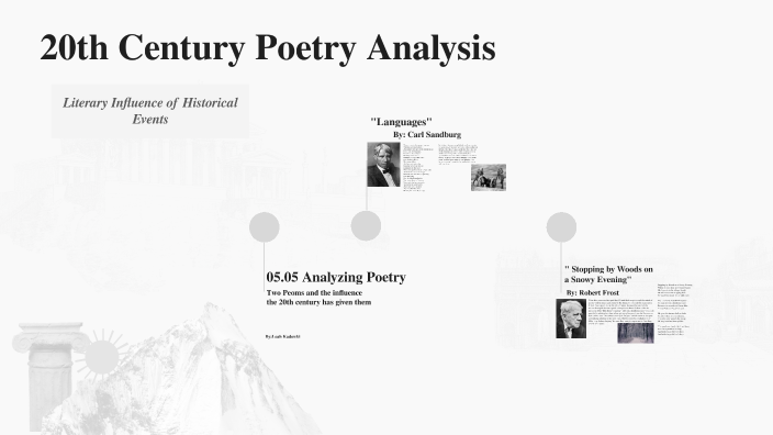 20th Century Poetry Analysis by S421-Leah Kadowaki on Prezi