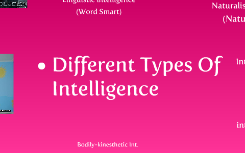 ''different types of intelligence'' by Josselyn Lopez on Prezi