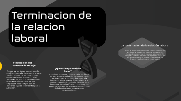 Terminación de la Relación Laboral by Alan Sanchez on Prezi