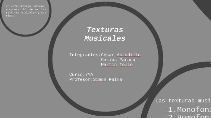 Texturas Musicales by mARTIN TELLO on Prezi