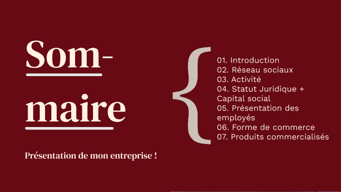 Présentation de mon entreprise by Lilou Féraux on Prezi