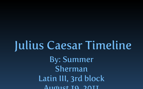 Julius Caesar Timeline by summer sherman on Prezi