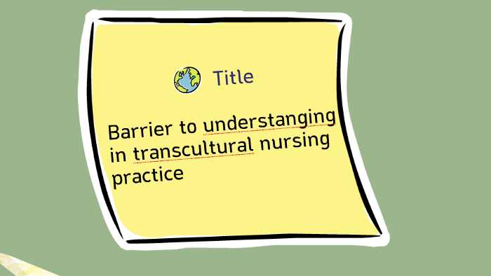 Barrier to understanging by on Prezi