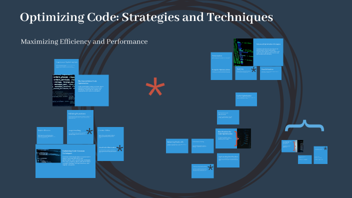 Optimizing Code: Strategies and Techniques by Tanaz Iqubal on Prezi