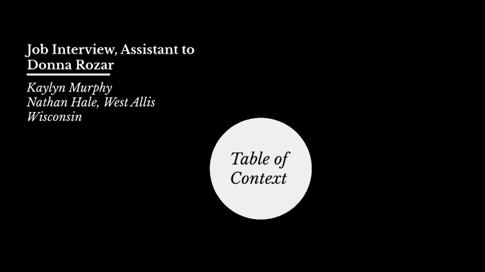 Job Interview by Kaylyn Murphy on Prezi