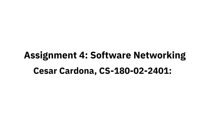 Software-Networking by Cesar Cardona on Prezi