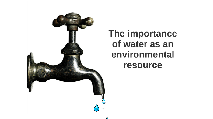 The importance of water as an environmental resource by Keone Clinton ...