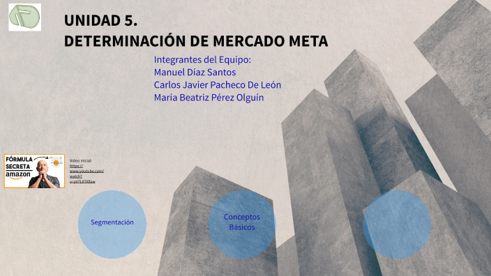 UNIDAD 5. DETERMINACIÓN DE MERCADO META by CARLOS JAVIER PACHECO DE ...