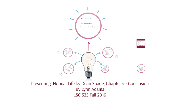 Presenting: Normal Life by Dean Spade, Chapter 4 - Conclusio by Lynn ...