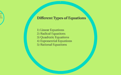 Different Types of Equations by jezel nodalo on Prezi