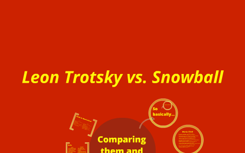 Trotsky vs. Snowball: Similarities and differences between the Russian ...