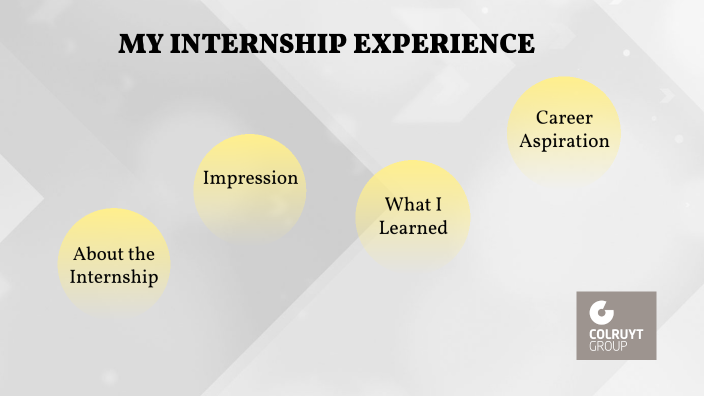Internship Experience Sharing by Poornika Reddy on Prezi