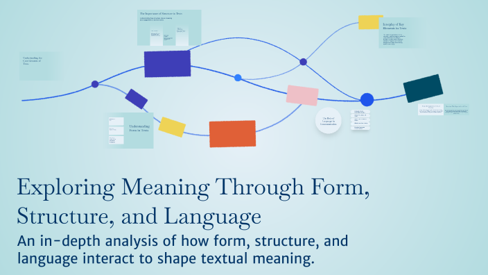Exploring Meaning Through Form, Structure, and Language by Kiran Vadera ...