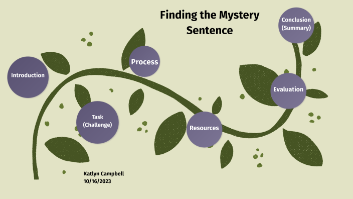 Finding the Mystery Sentence by Katlyn Campbell on Prezi