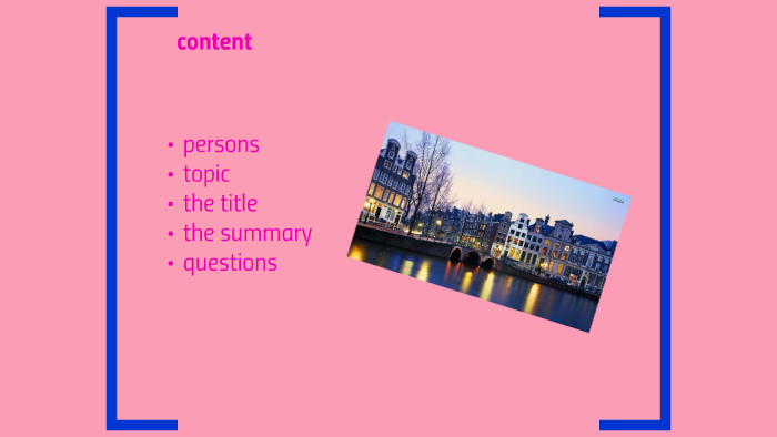 The Amsterdam connection by charlotte rossum on Prezi