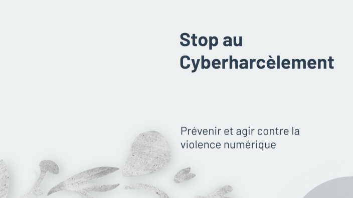 Stop au Cyberharcèlement by sasha lucas on Prezi
