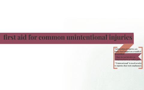 first aid for common unintentional injuries by Jayr Silva on Prezi