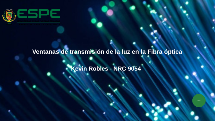 Ventanas de transmisión de la luz en la Fibra óptica by Kevin Robles on ...