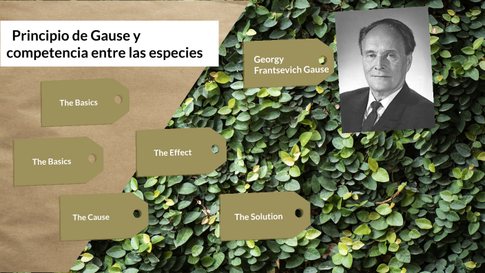 Principio de Gause y competencia entre las especies by Mariana L ...