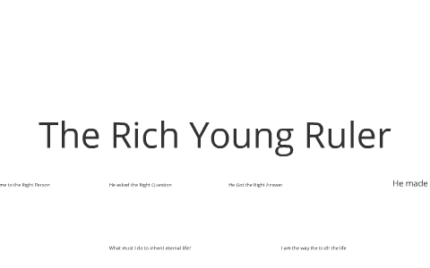 The Rich Young Ruler by jason hall