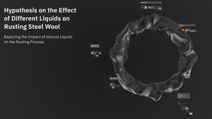 Hypothesis on the Effect of Different Liquids on Rusting Steel Wool by ...