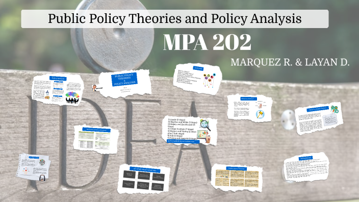 Public Policy Theories and Policy Analysis by Marquez, Reymon on Prezi