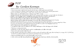 POP Gordon Korman by Justin Persing on Prezi