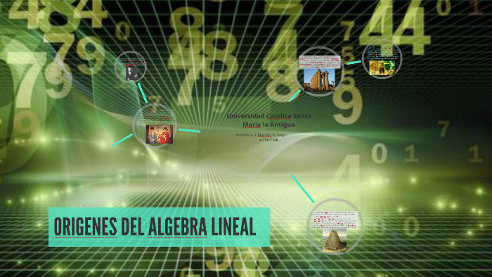 ORIGENES DEL ALGEBRA LINEAL by marcelo vega on Prezi